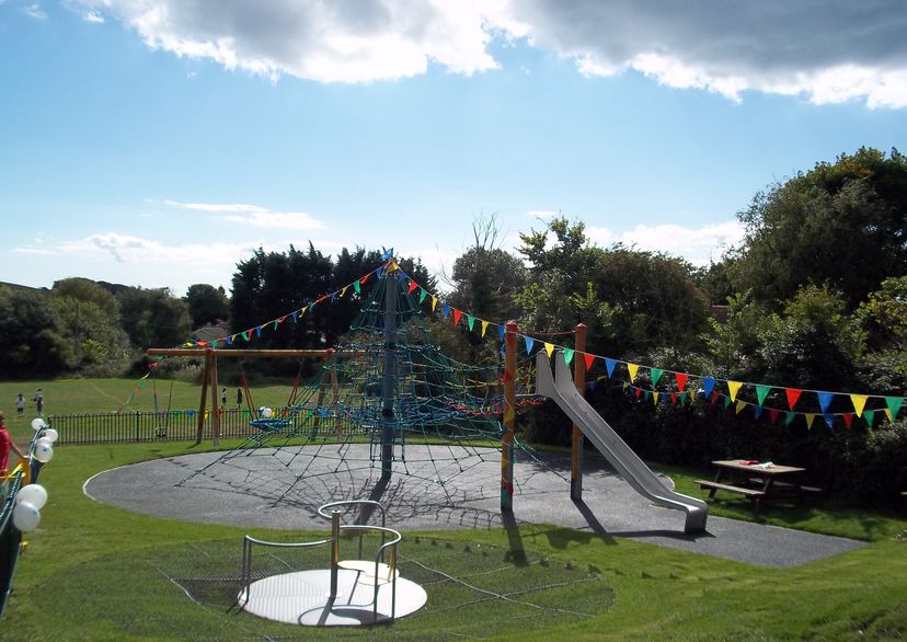 Rope Net Tower 2 with Slide - Huck