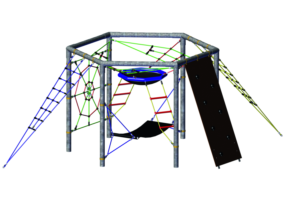 Maxi Hexagon Climbing Castle - Huck